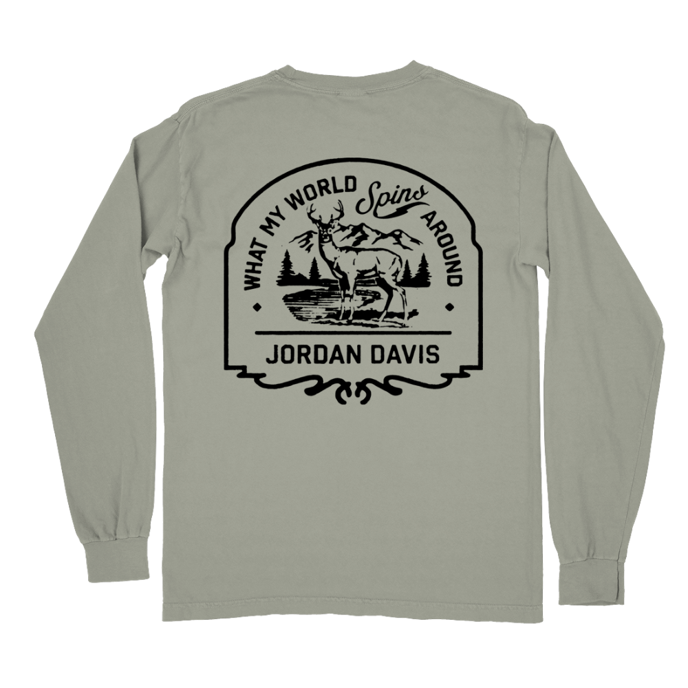 Spins Around Deer Long Sleeve Tee - Jordan Davis Official Store